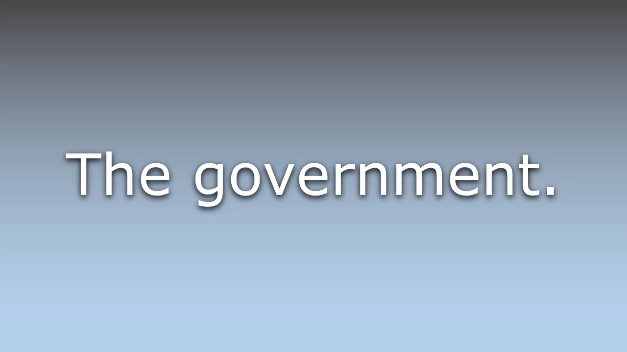 What does Gubmint mean? - YouTube