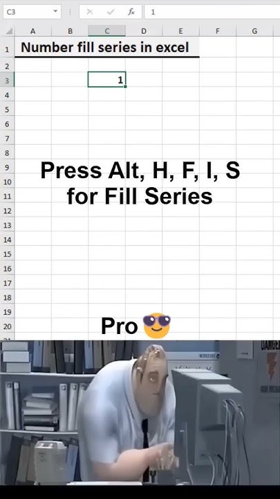 Number Fill Series in Excel for beginners 💯 #exceltutorial #exceltips #exceltricks #spreadsheets ...