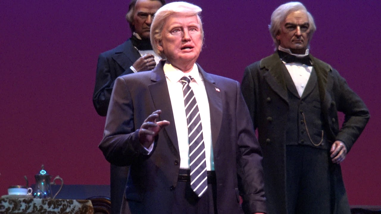 President Donald Trump Audio-Animatronic now in Hall of Presidents ...