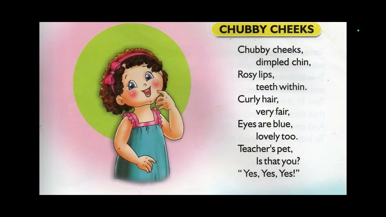 Rhymes for kids; Poem: CHUBBY CHEEKS 😊😊 - YouTube