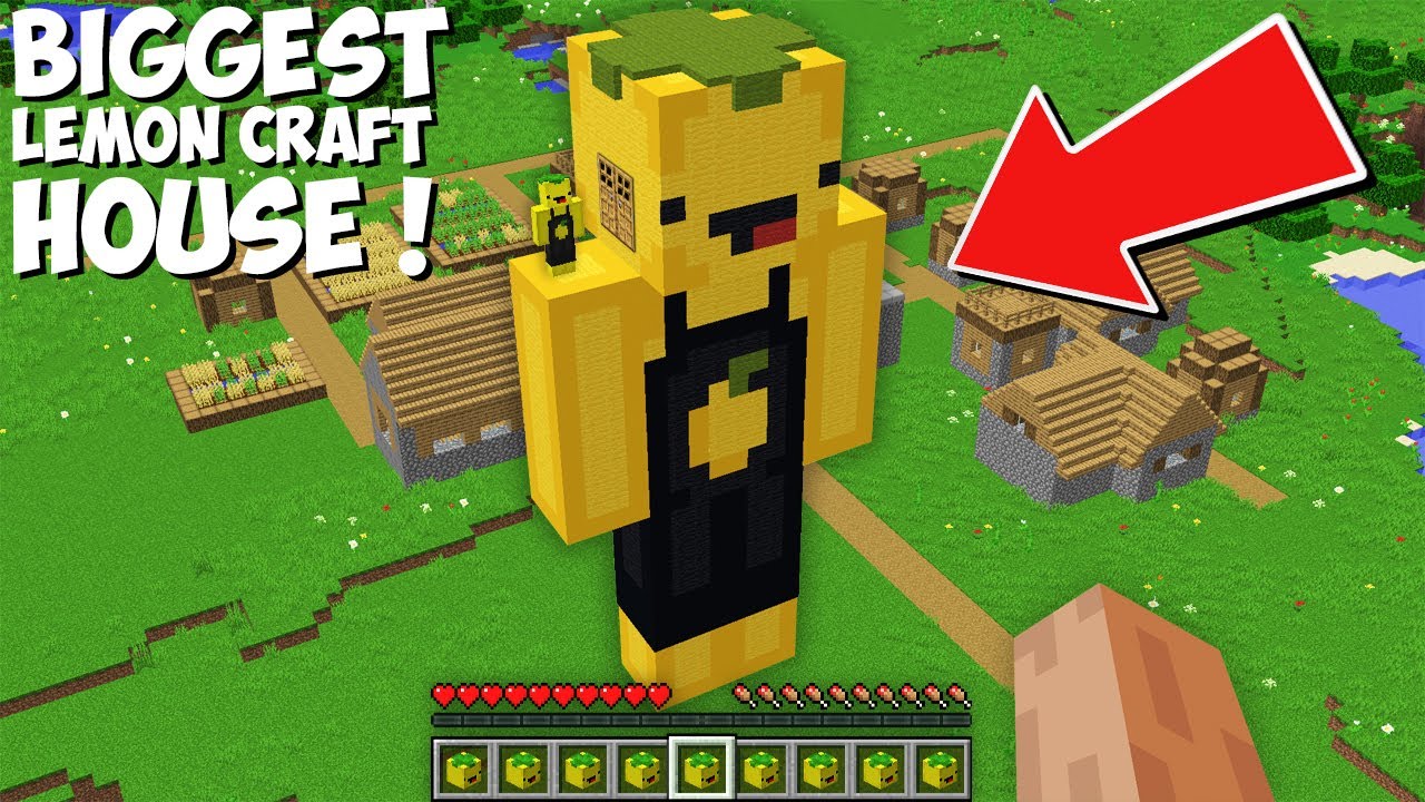 Who built A BIGGEST LEMON CRAFT WITH A HOUSE IN HIS HEAD in Minecraft ...