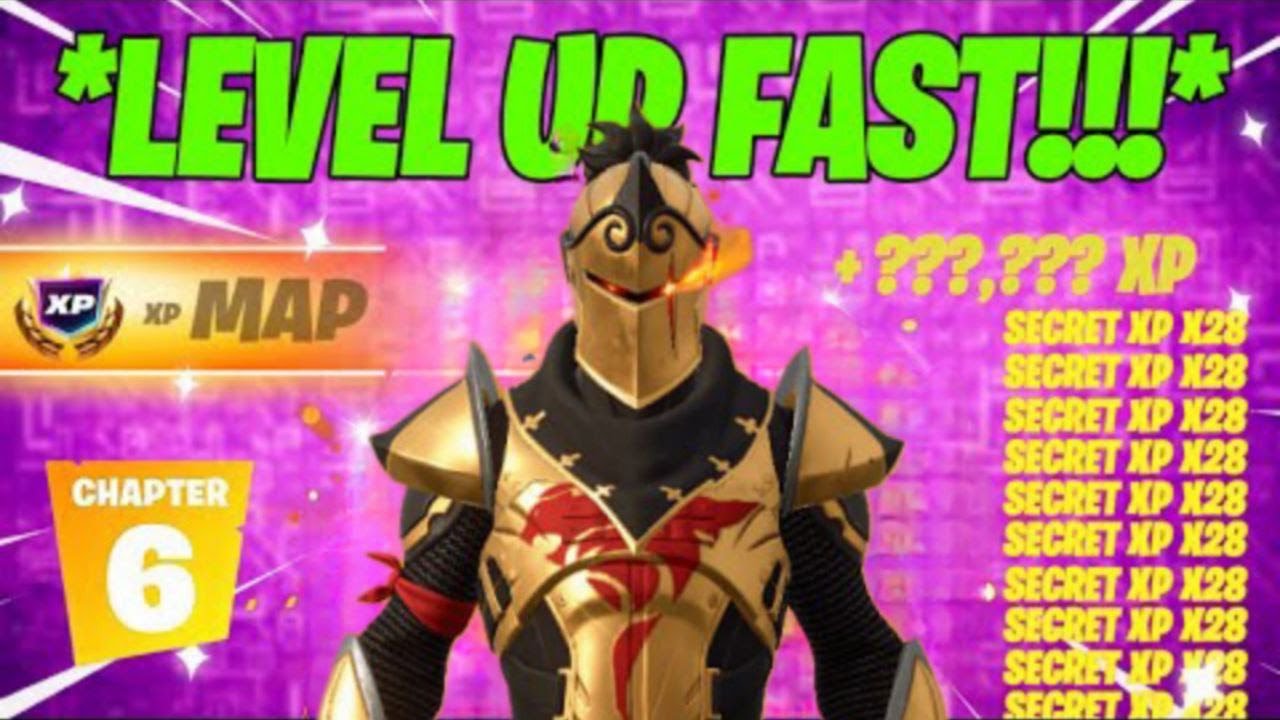 NEW Fortnite XP MAP! HOW TO LEVEL UP FASTER FORTNITE CHAPTER 6 SEASON1 ...