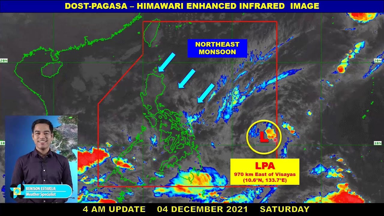 Public Weather Forecast Issued at 4:00 AM December 4, 2021 - YouTube
