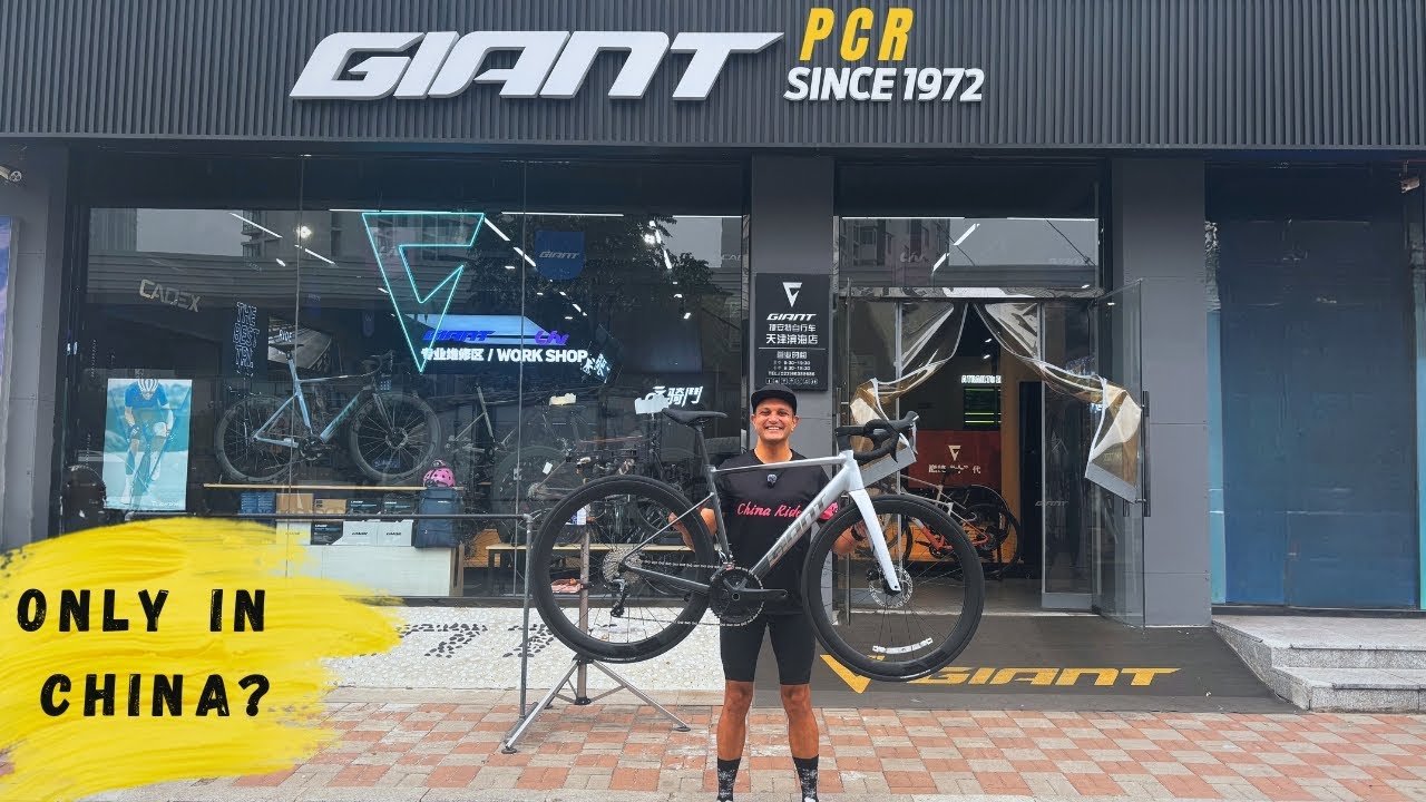 What is a Giant Bicycle Shop in China Like - Giant PCR Review - YouTube