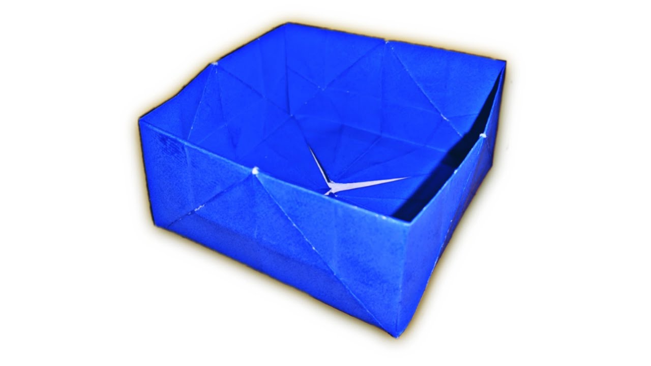ORIGAMI PAPER BOX || HOW TO MAKE BOX WITHOUT GLUE OR SIZER #Origami ...