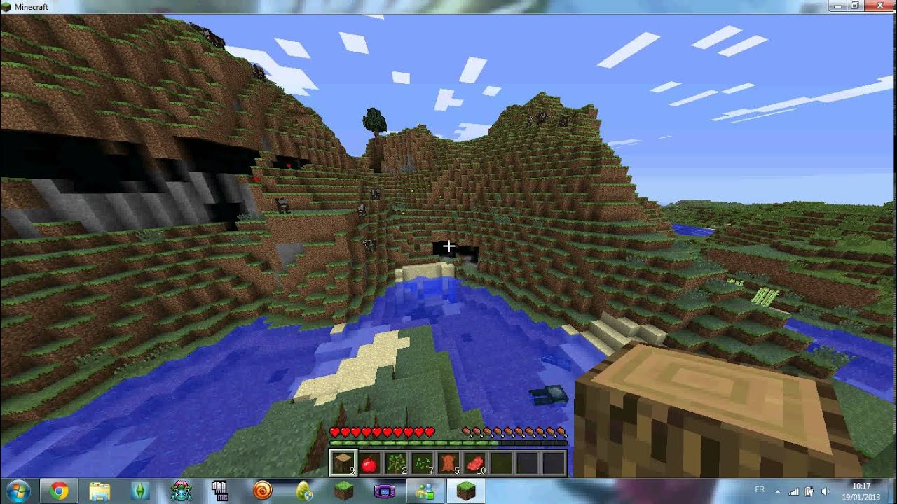 minecraft episode 1 aventure dans le monde des carée - YouTube