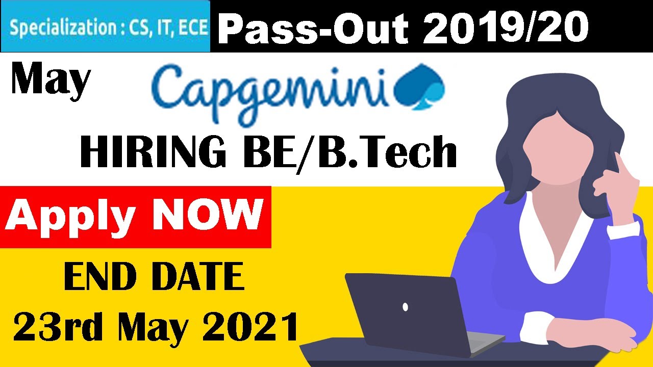 Capgemini Fresher Hiring Batch 2021 | off-campus hiring | IT Jobs ...