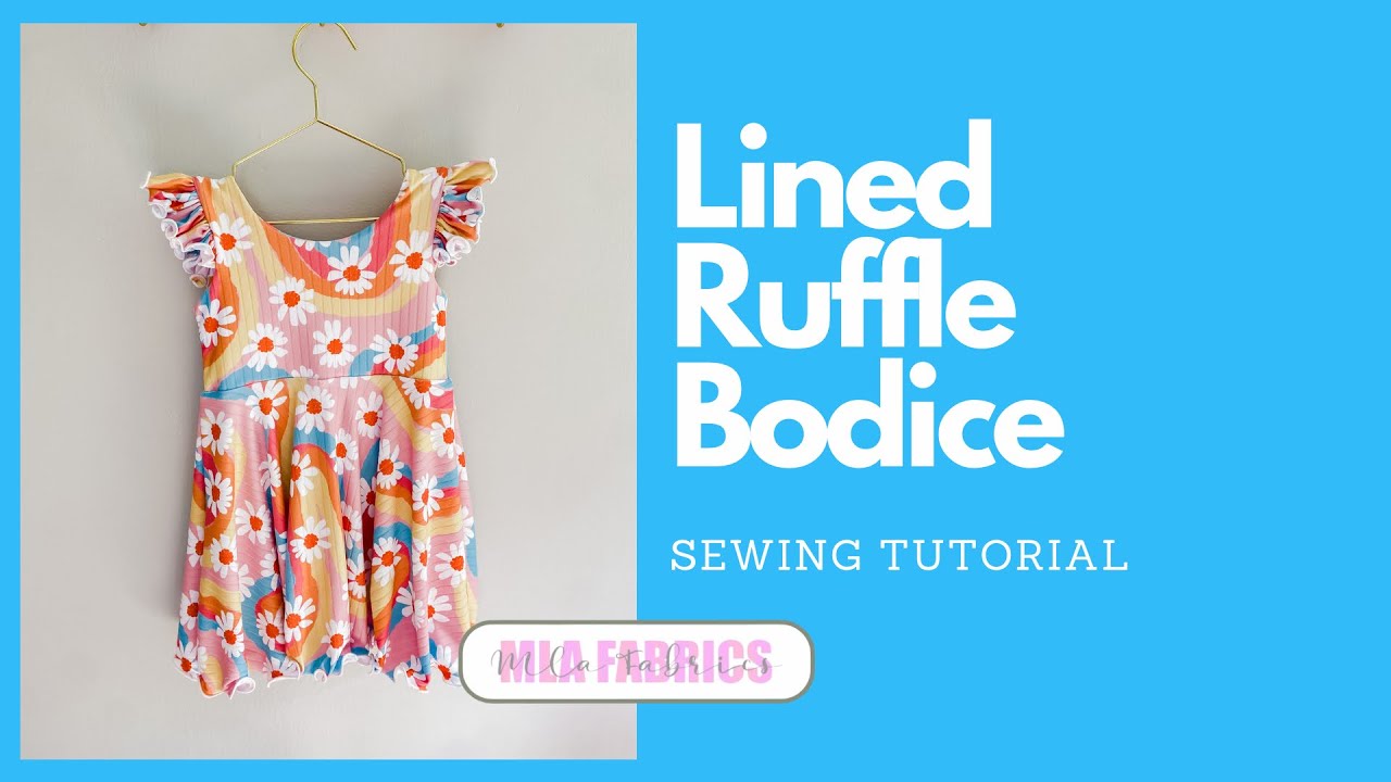 Sleeveless, Ruffle Bodice Tutorial - YouTube