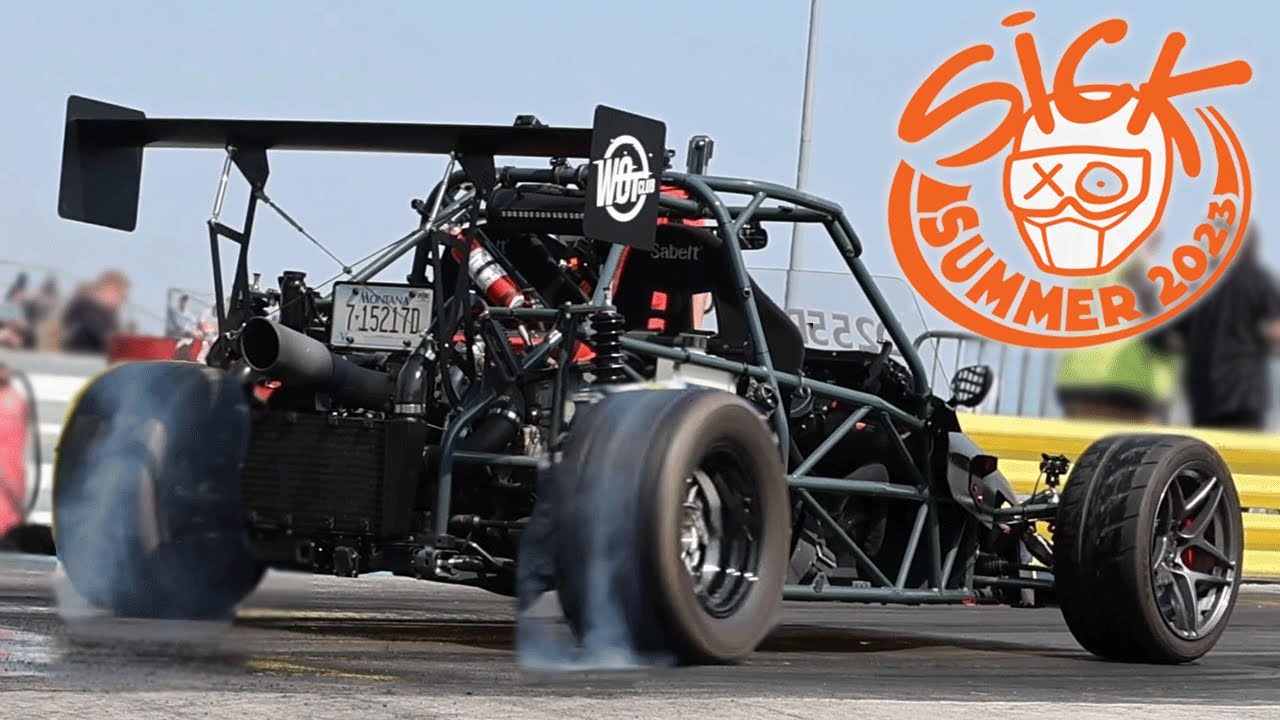 Drag racing and street driving an open car! DF Goblin takes on Sick ...