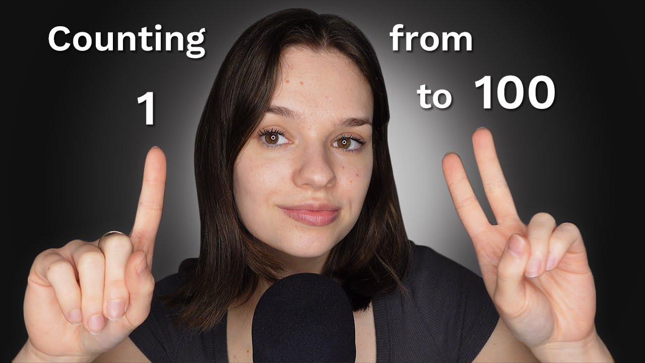 ASMR counting you to sleep from 1 to 100 😴 | repeated whispers with ...