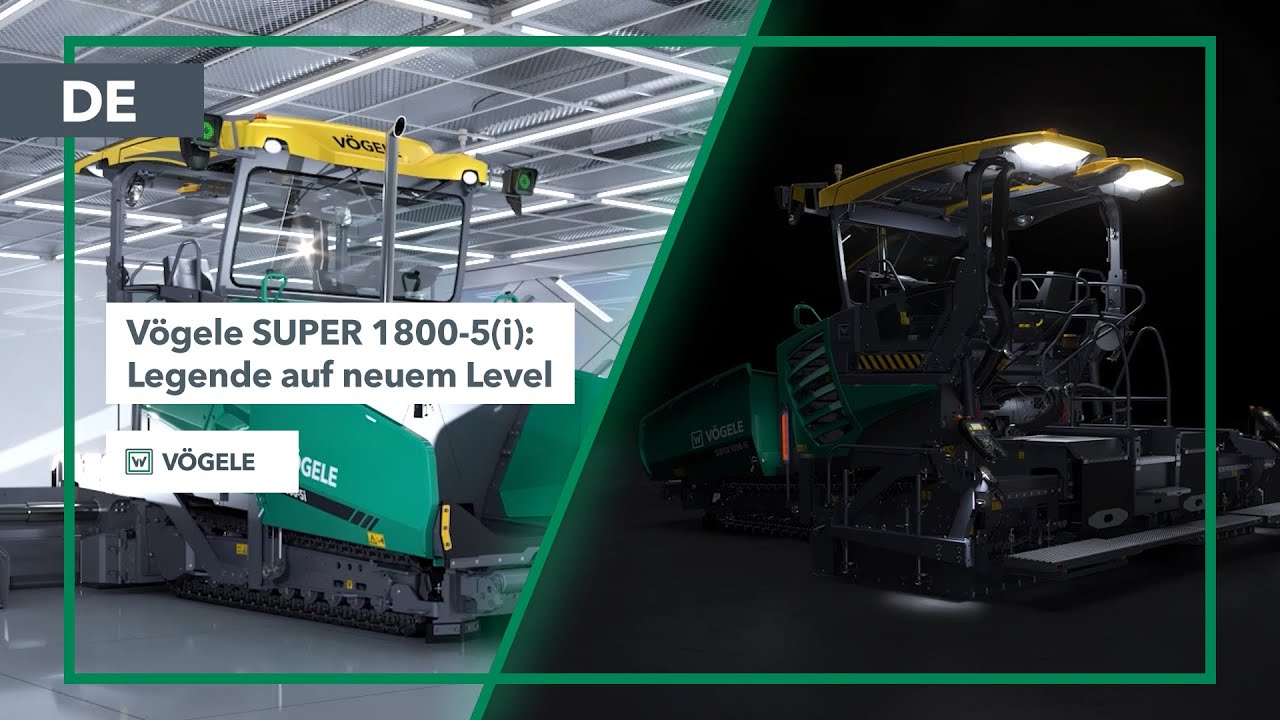 VÖGELE SUPER 1800-5(i): Erfolgreichster Straßenfertiger auf neuem Level ...