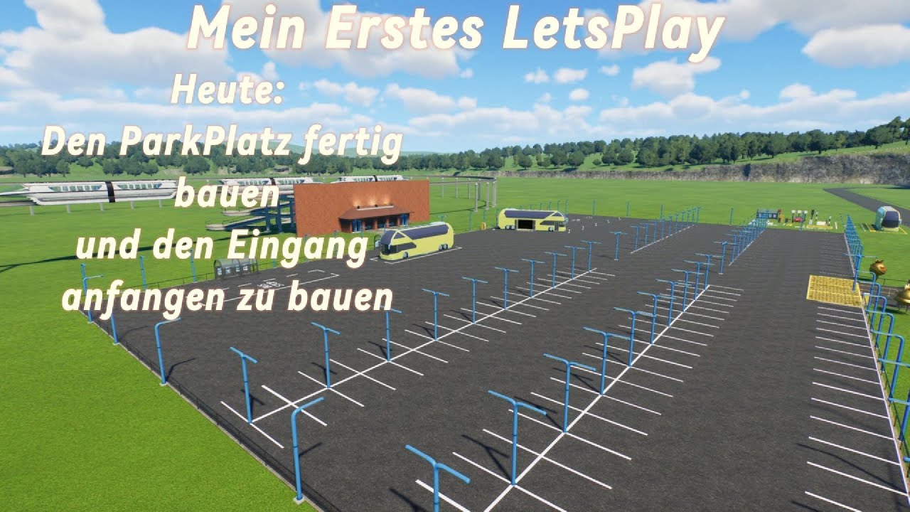 Planet Coaster2 | Dieses mal den Parkplatz fertig bauen und Eingangs ...
