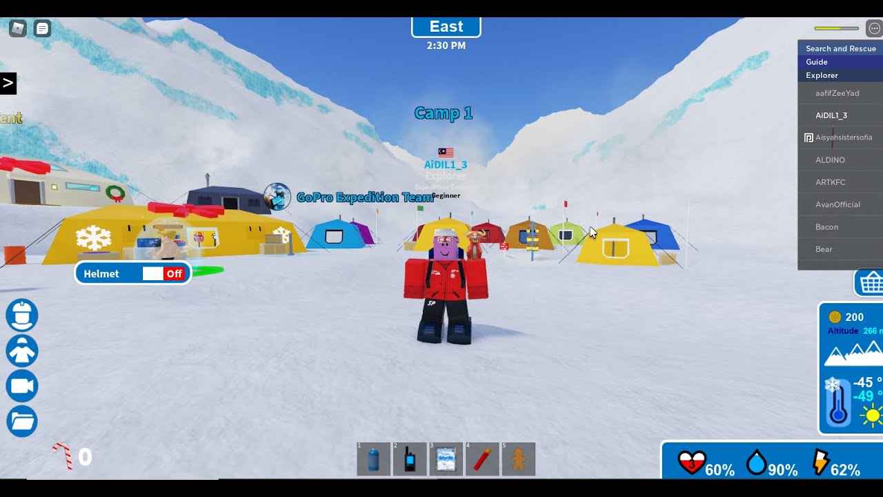 EXPLORATION ON ANTARTICA ROBLOX YAY CAMP 1 - YouTube