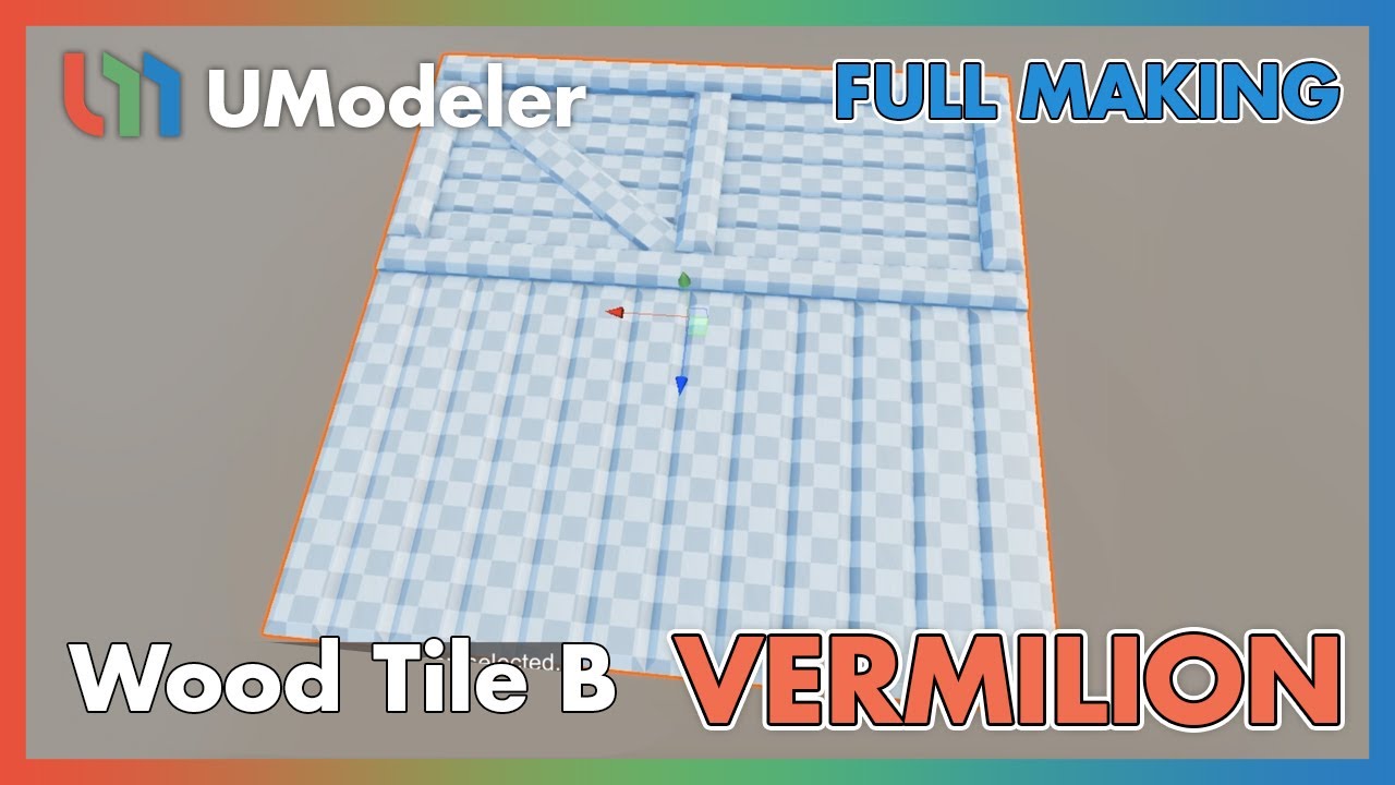 3D Modeling in Unity - Full Making of Modeling Wood Tiles B in ...