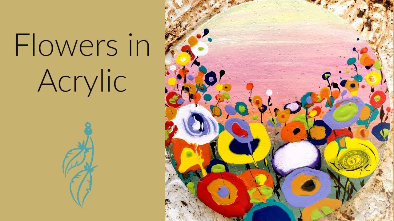 How to do Acrylic Pouring|Flowers|Acrylics| - YouTube