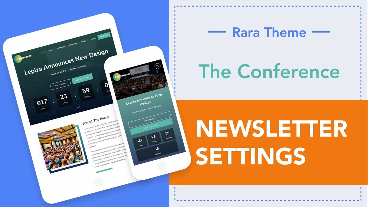 Step 14: How to add a Newsletter Section | The Conference Free ...