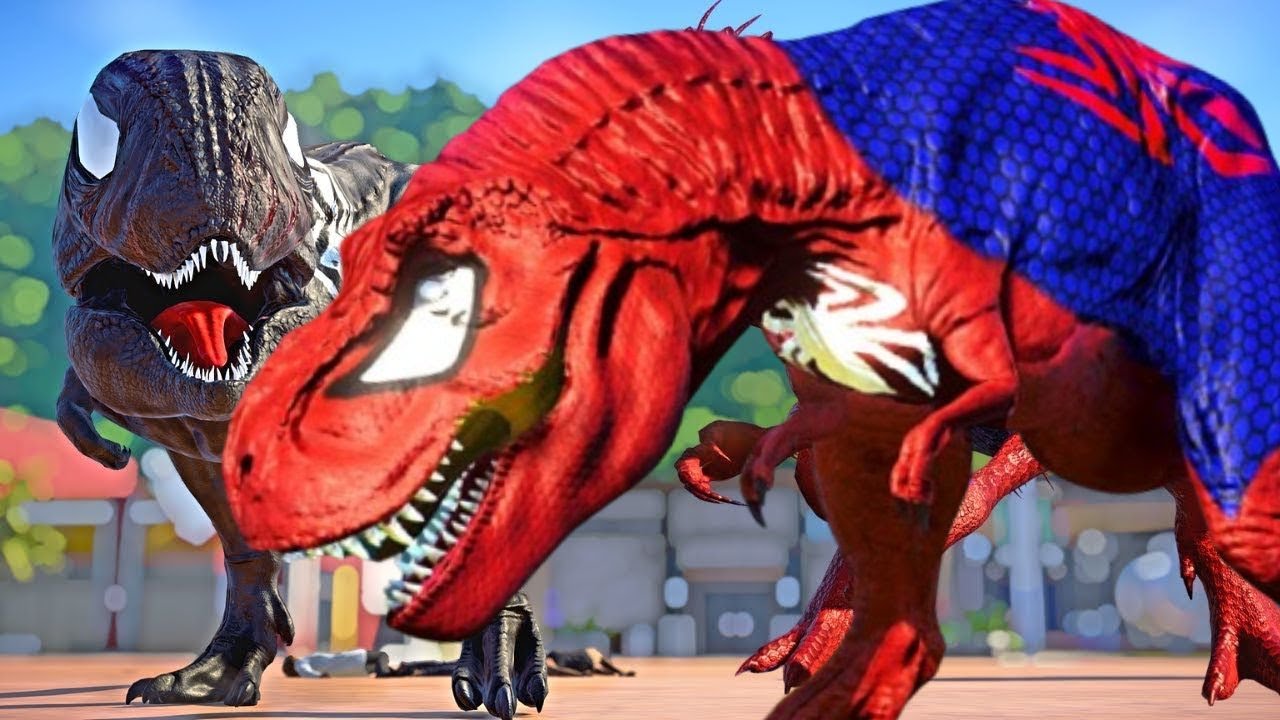 Dino Park EXPERIMENT We Pitted T-Rex Against Velociraptor - YouTube