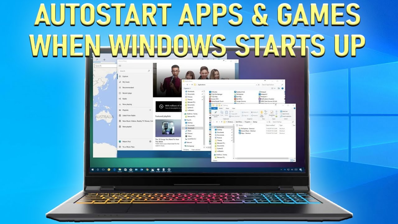 How to AutoStart Applications when you Power on your Windows PC 2020 ...
