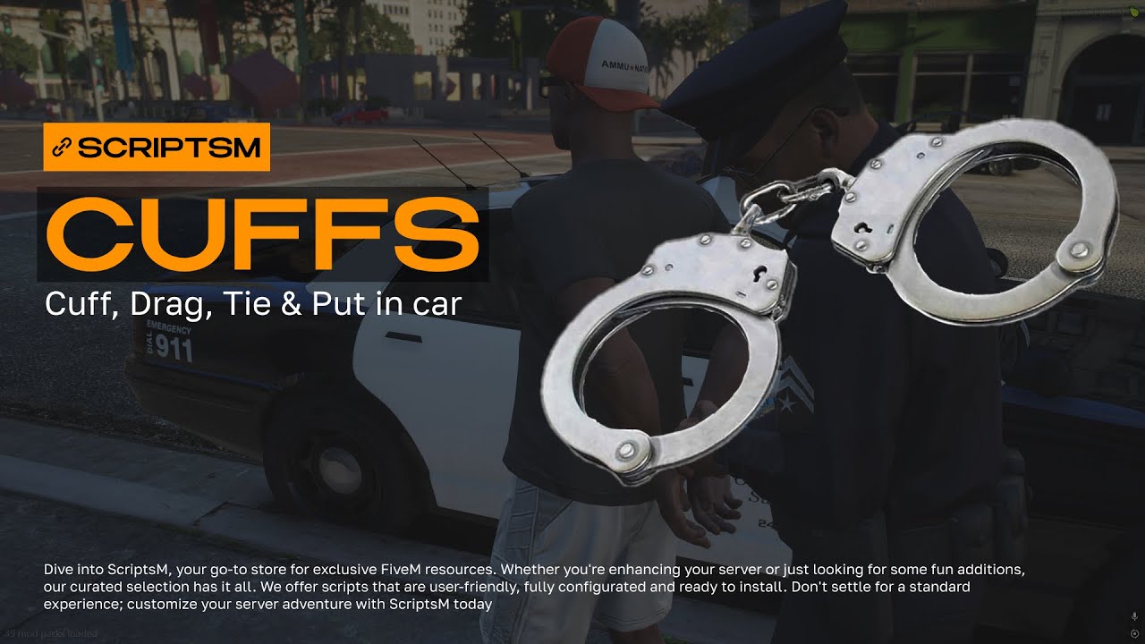 👮 SM-CUFFS | Cuff, Tie, Drag or Put in car other players [ALL F.W ...
