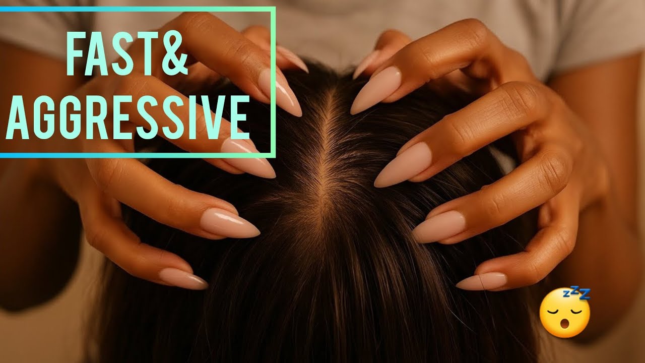 80MIN ️NONSTOP AGGRESSIVE HEAD SCRATCHING FOR RELAXATION ASMR - YouTube
