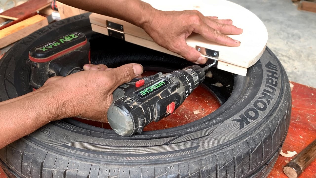 DIY Woodworking // How To Make A Unique And Sturdy Chair From Old Wood ...