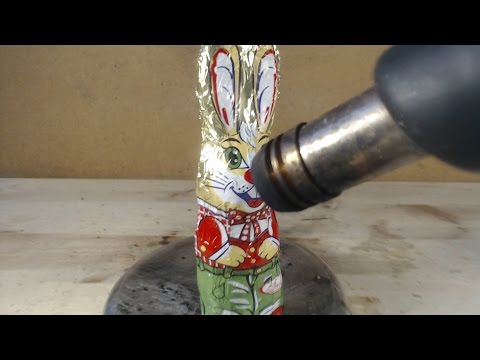 CRAZYSHOWS: GAS TORCH VS SMILING CHOCOLATE BUNNY HD