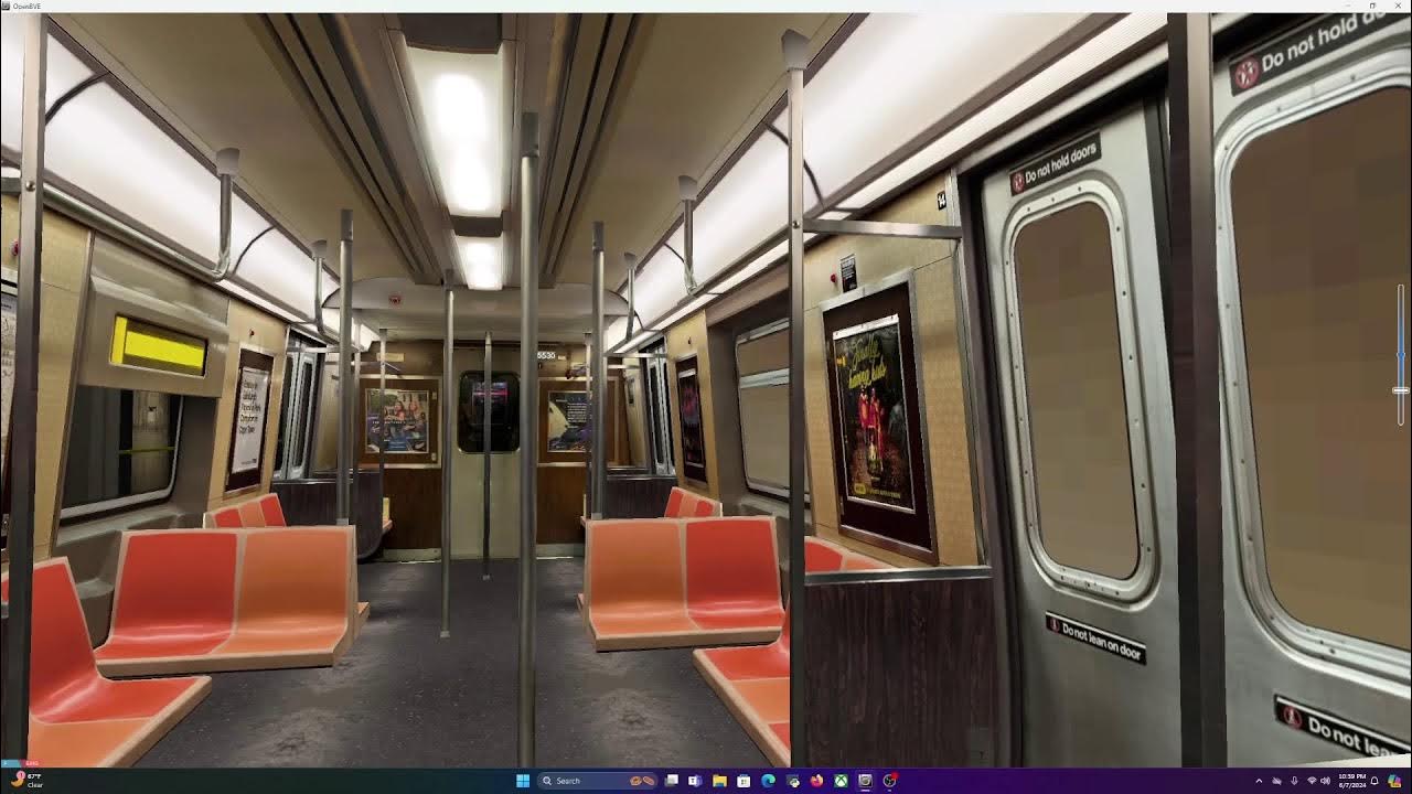 OpenBVE: R46 (Q) Train via Brighton Exp (Manhattan bound) - YouTube