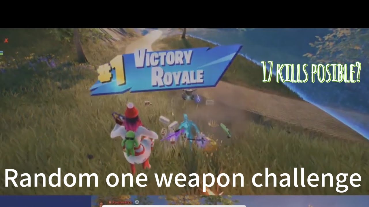 random 1 weapon challenge - YouTube