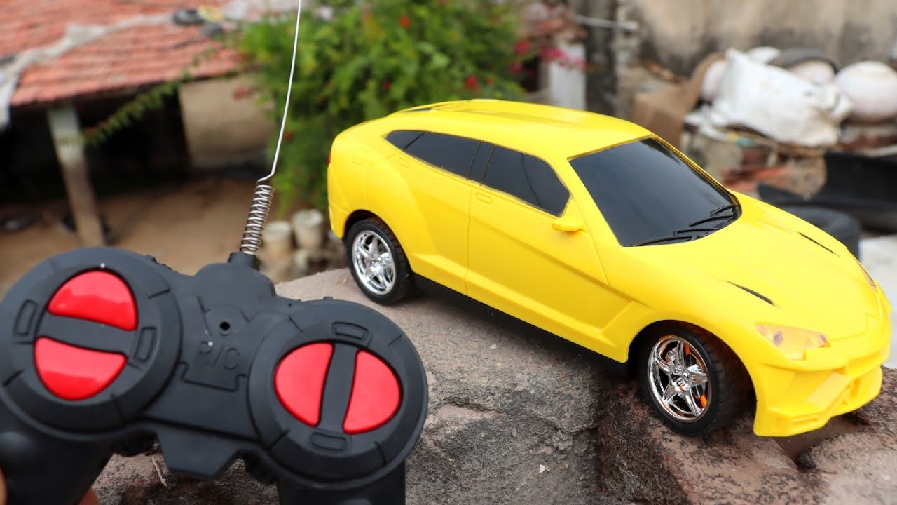 RC Yellow car || Unboxing RC Car and Testing || BMB Car Unboxing || RC ...