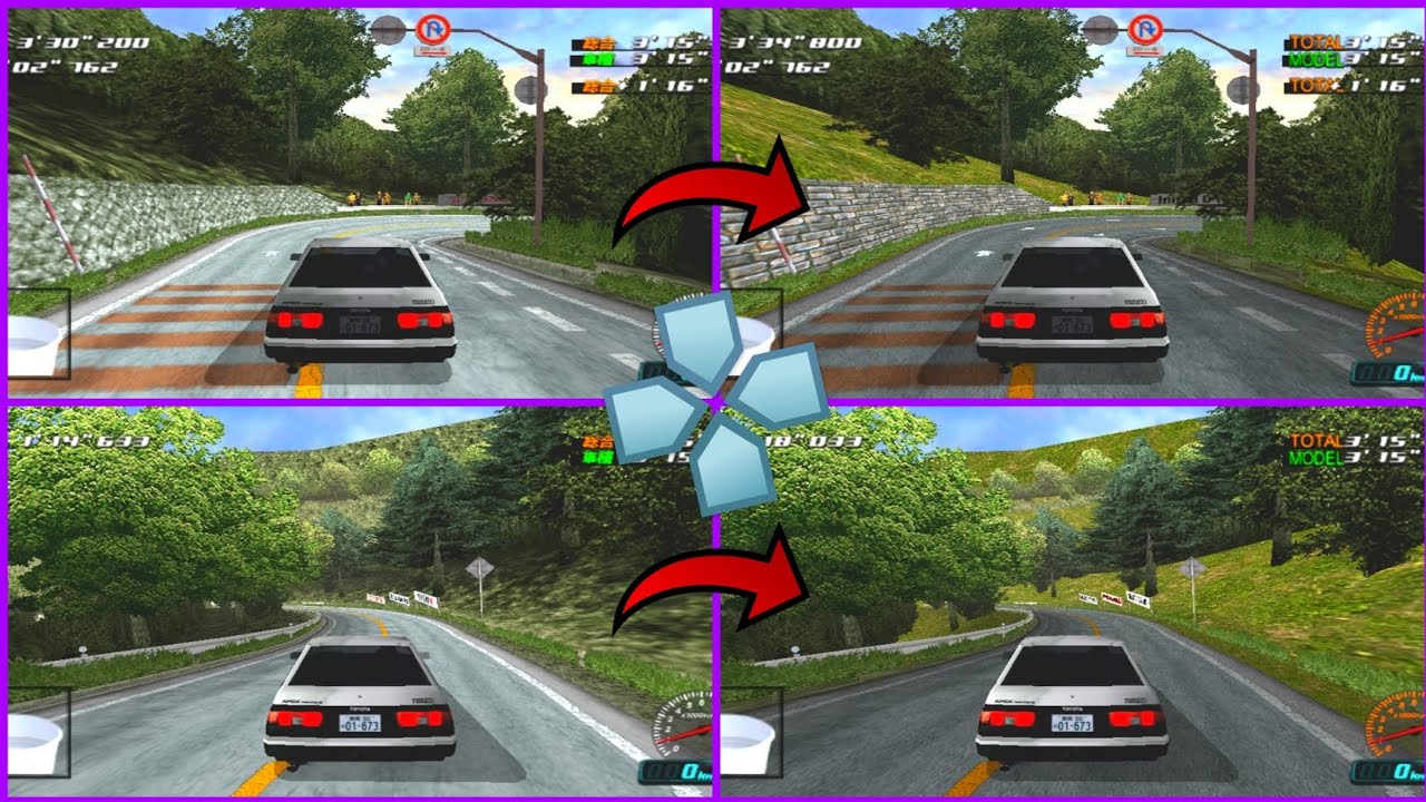INITIAL D STREET STAGE TEXTURAS HD EN ESPAÑOL PPSSPP MOD TEXTURES ...