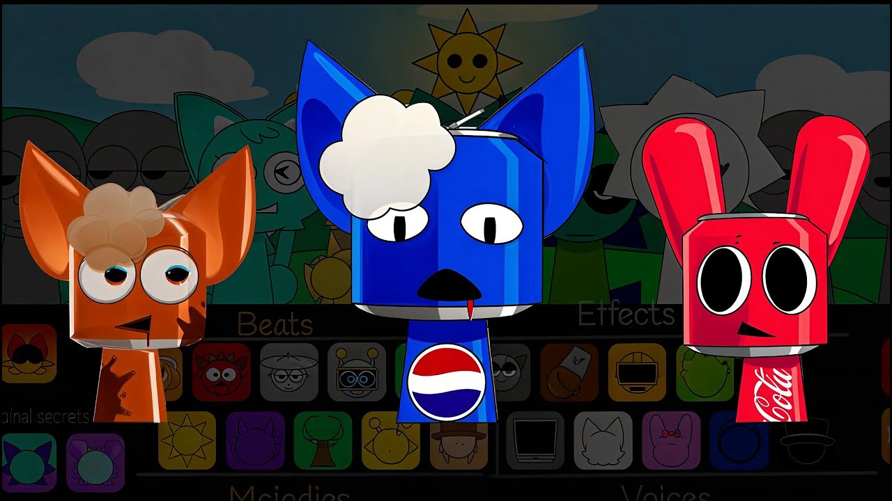 Every Incredibox Sprunki PYRAMIXED | Secret characters | NEW drinks ...