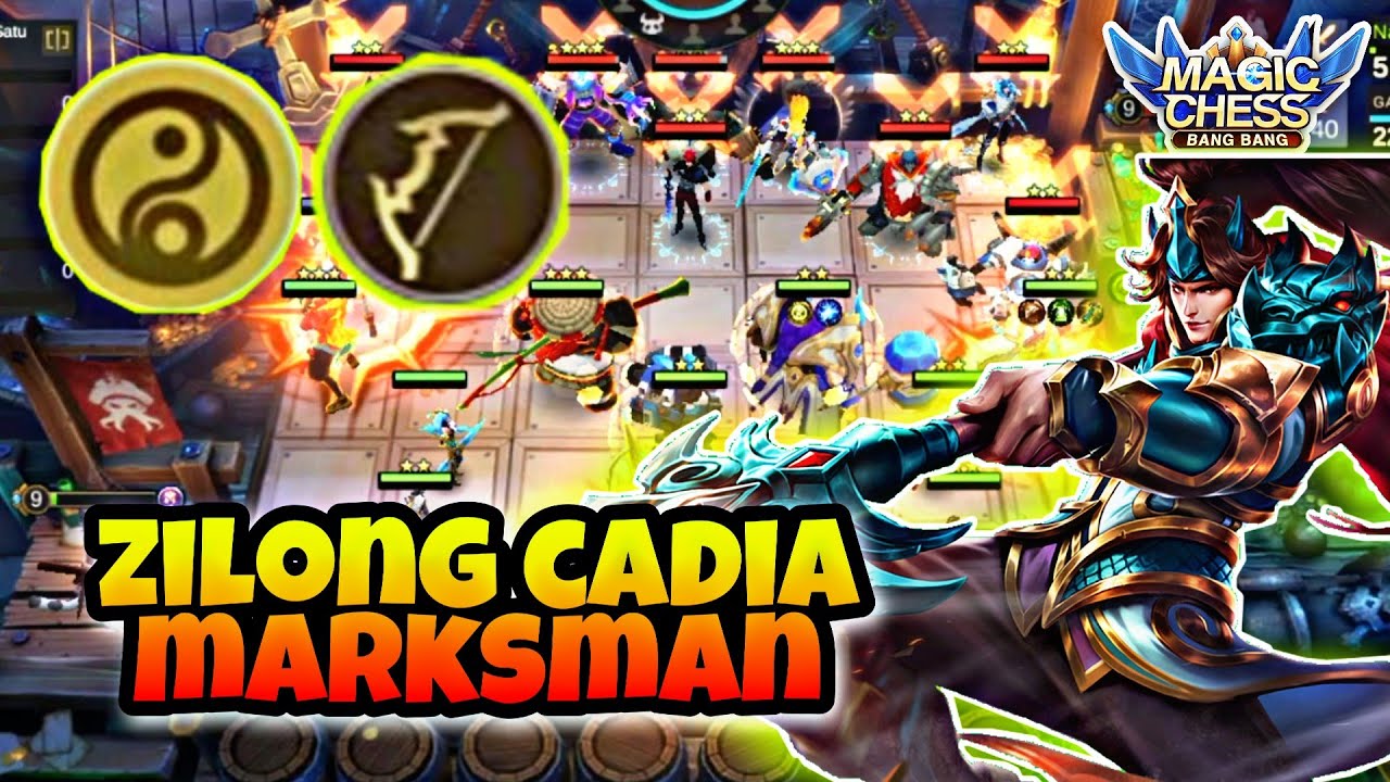 ZILONG CADIA MARKSMAN OP PARAH - Magic Chess - YouTube