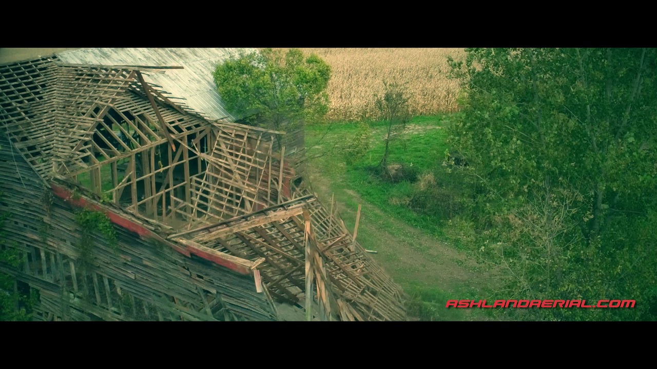 Barn Falling / Take Down | AshlandAerial.com - YouTube