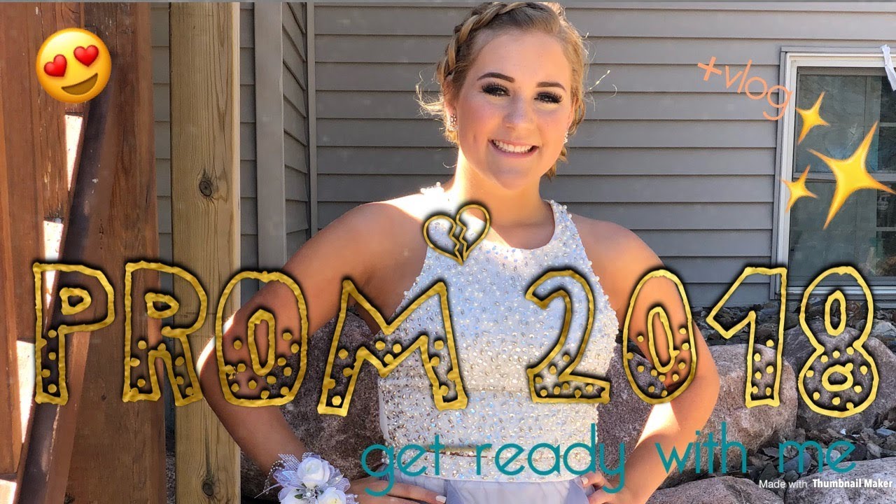 PROM 2018 GRWM//Day in the Life on PROM - YouTube