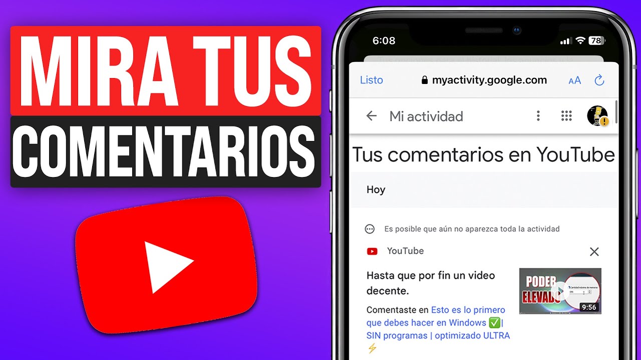 Cómo VER los COMENTARIOS que he HECHO en YOUTUBE (2025) - YouTube
