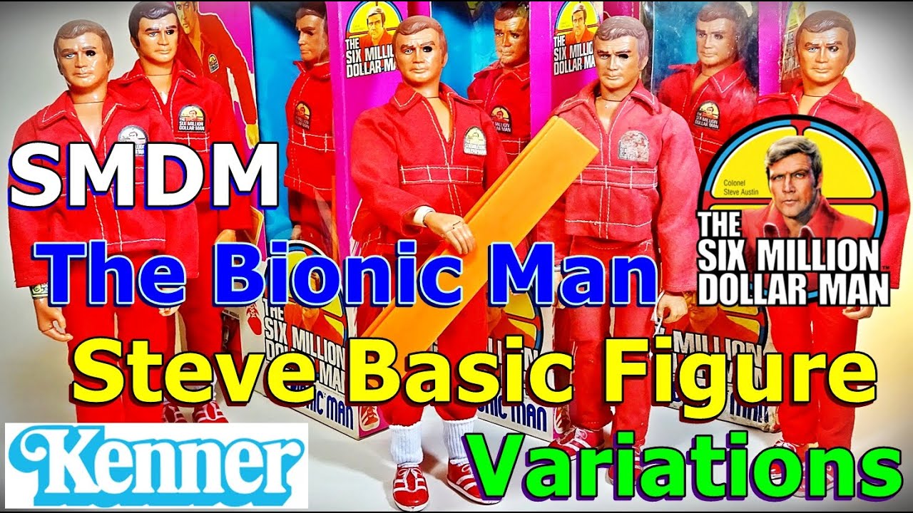 Six Million Dollar Man Vintage Kenner Action Figures - Steve Austin ...