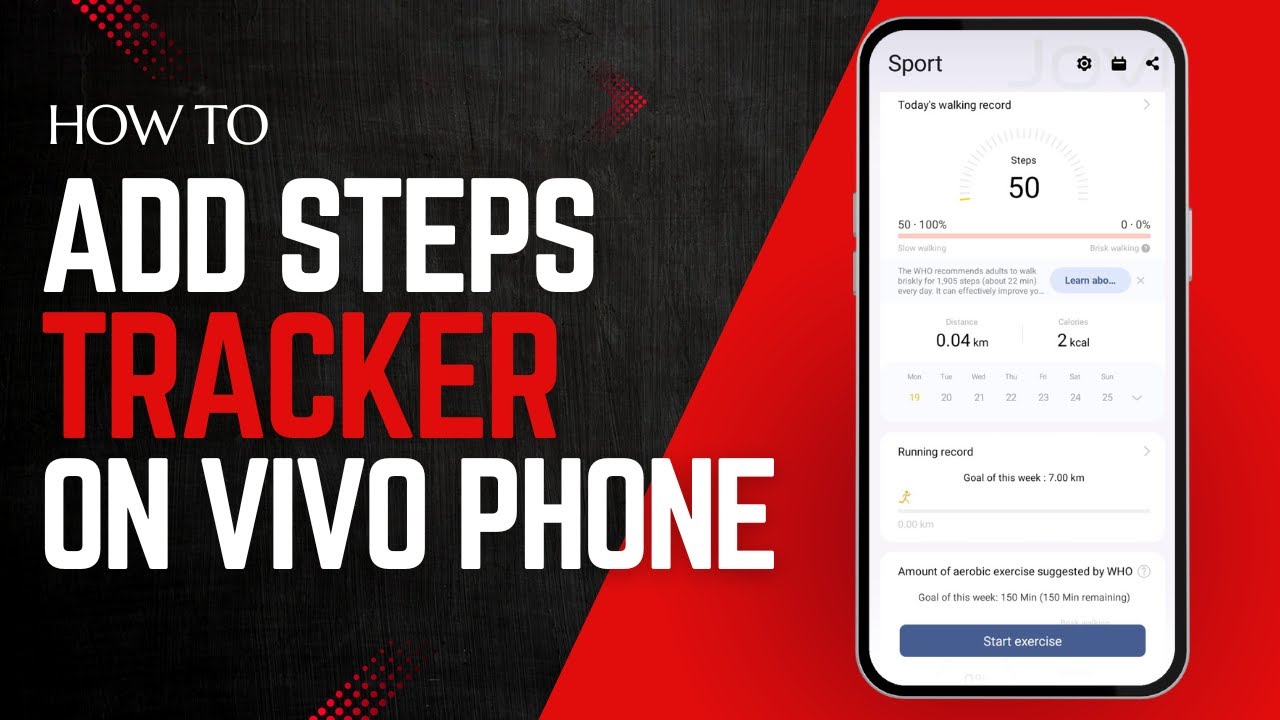 How to Add Steps Tracker on Vivo Phone - YouTube
