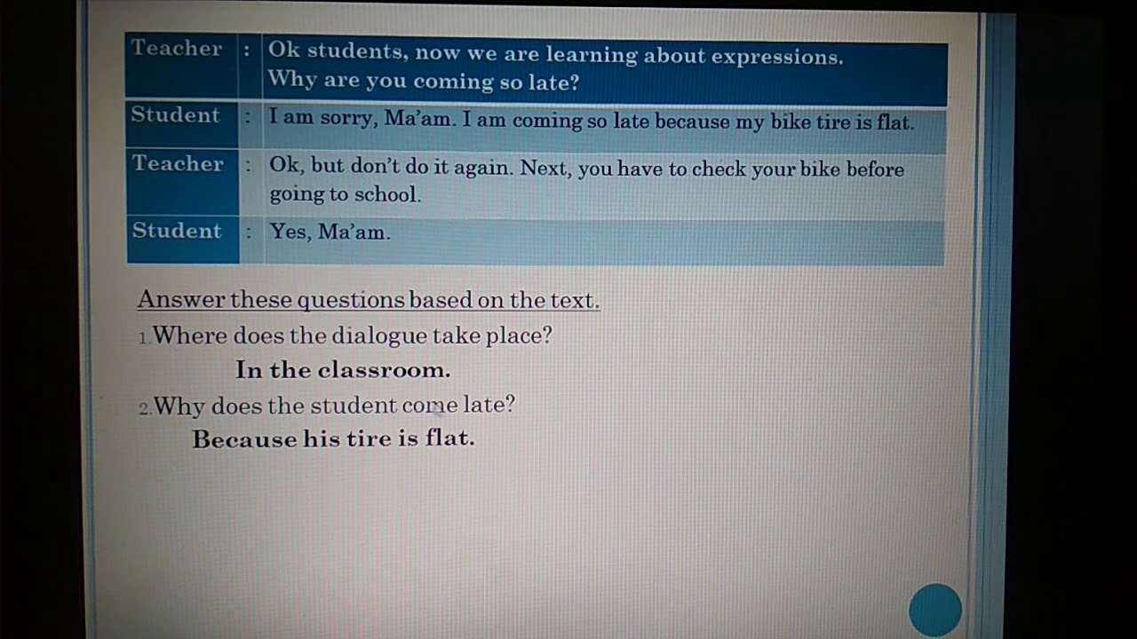 APOLOGIZING DIALOGUE & QUESTIONS - YouTube