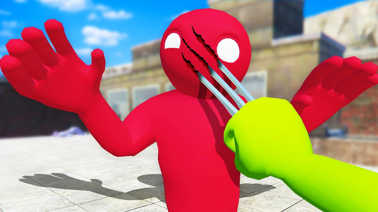 Using Modded Weapons against Gang Beasts NPC... (Bonelab Mods) - YouTube