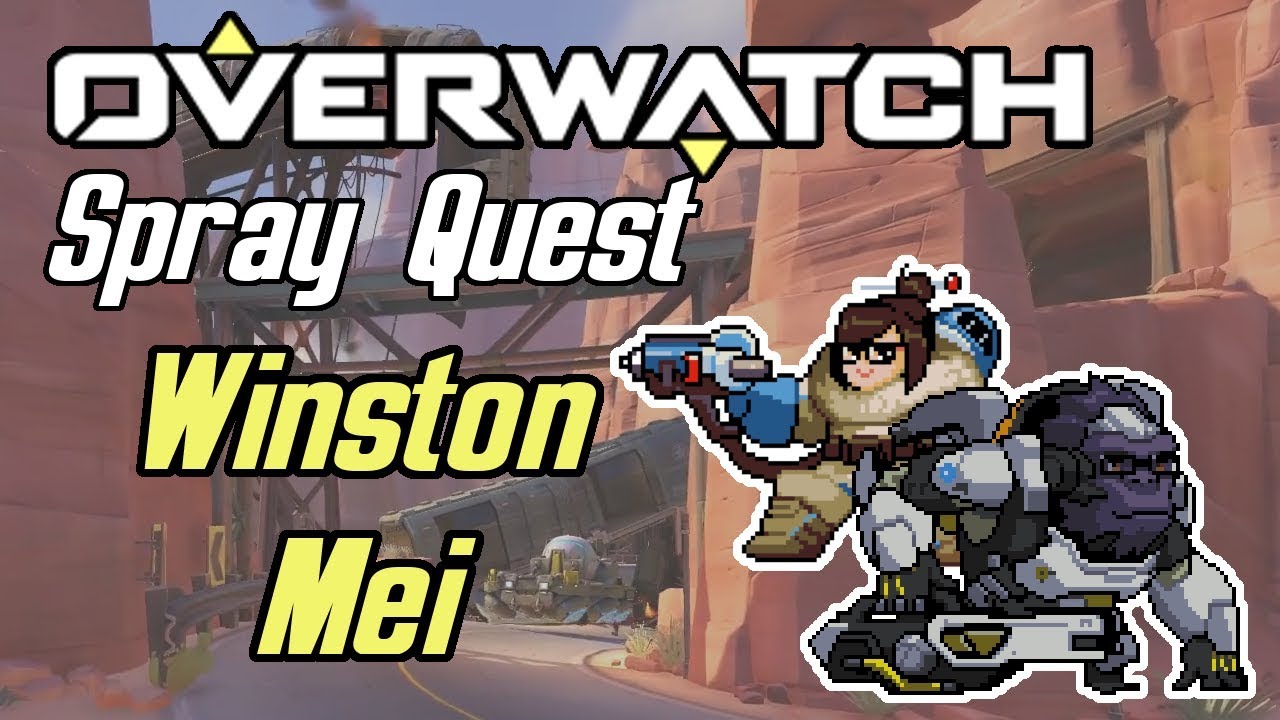 Overwatch Spray Quest - Winston and Mei - YouTube