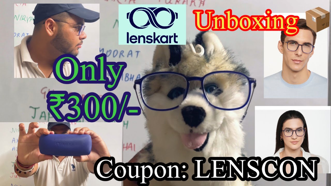 UNBOXING Lenskart Air Blue transparent glasses | LA E14187 | Ak the ...