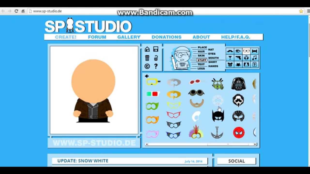 SP-Studio (South Park Studio) How to make Jason Voorhees - YouTube