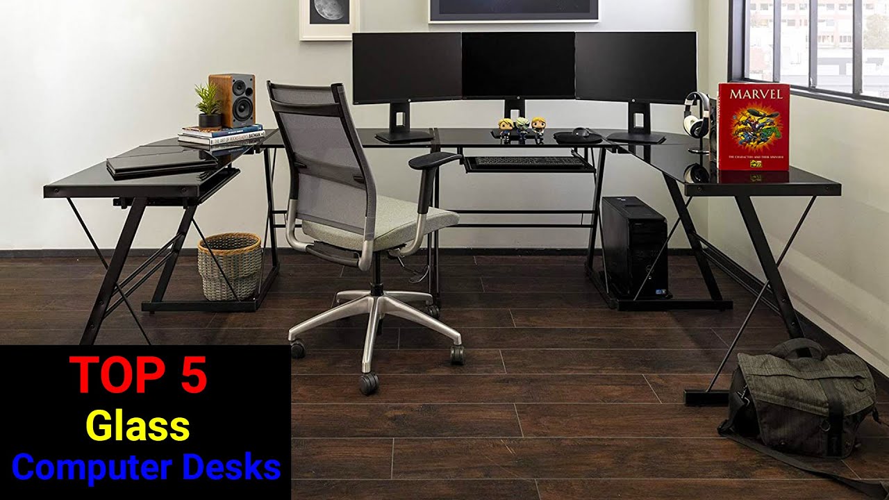 Best Glass Computer Desks Reviews [TOP 5 PICKS] - YouTube