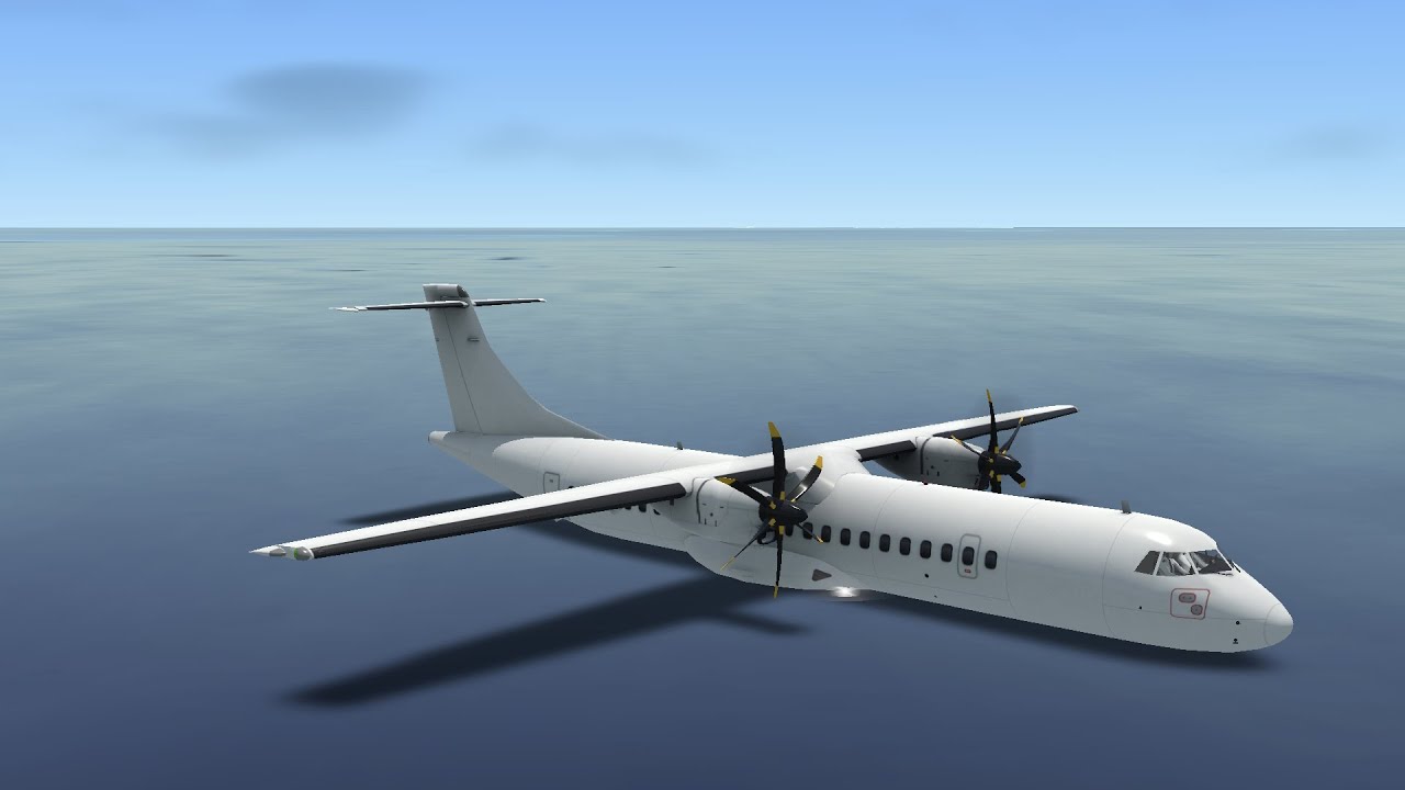 ATR72-600 Landing in OCEAN - YouTube