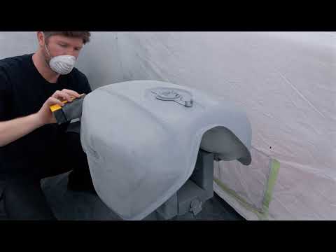Dragonfire Stripe: Motorcycle Fuel Tank Painting