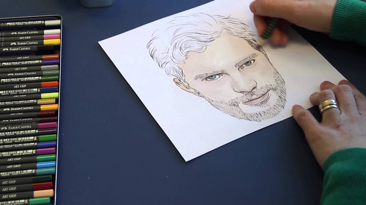 Colouring in Jamie Dornan - YouTube