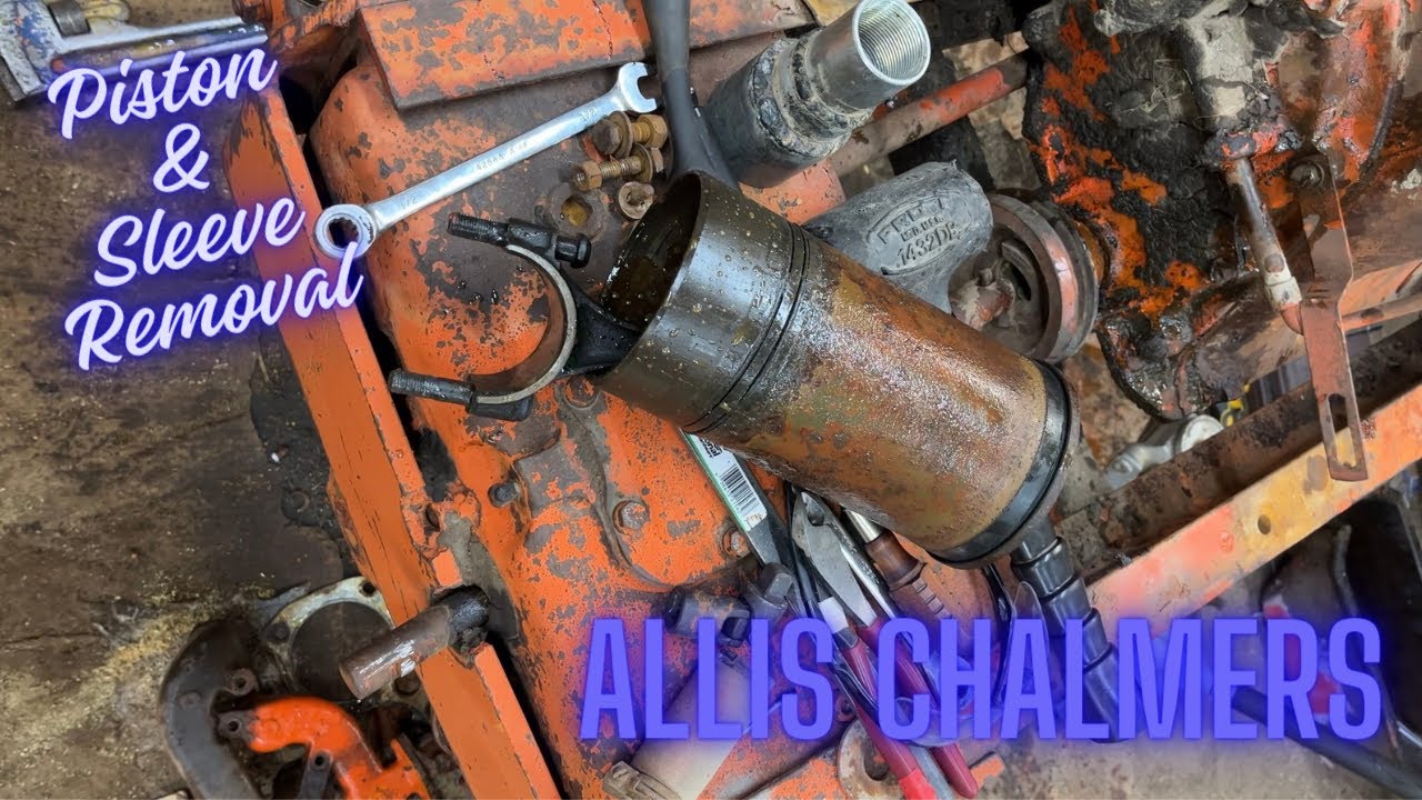 Allis Chalmers WD45 Rebuild Episode 3: Piston and Sleeve Removal - YouTube