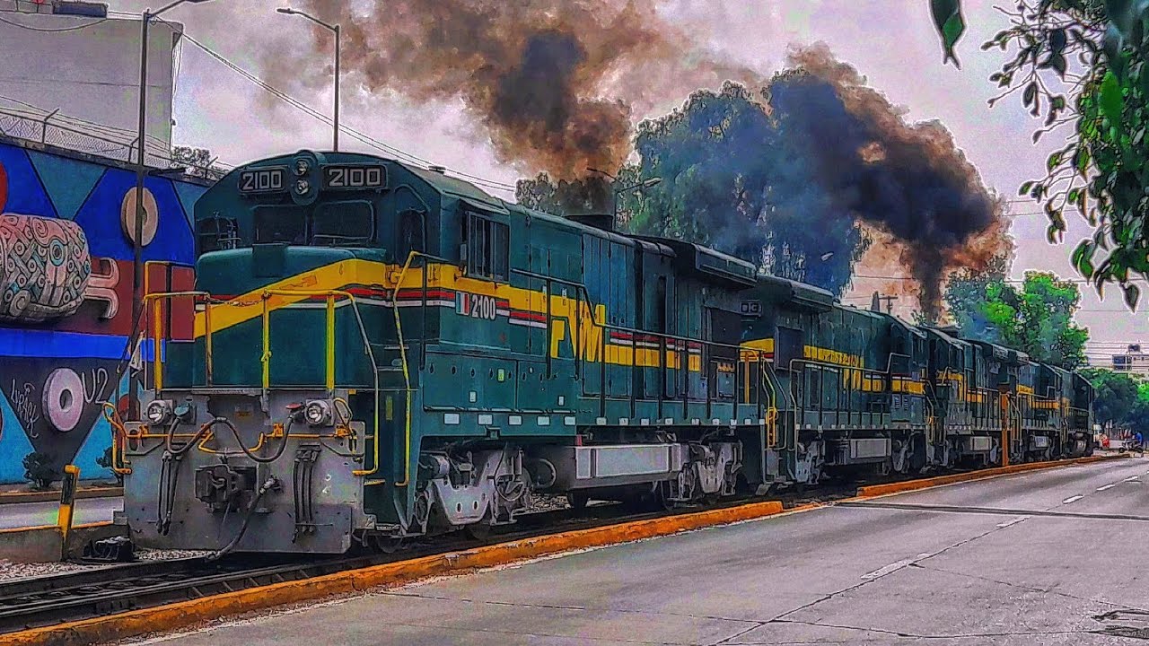 FTVM GP38-2 9424 - B23-7 2105-2101-2103-2100 Dejando el CBJTL Línea NA - YouTube