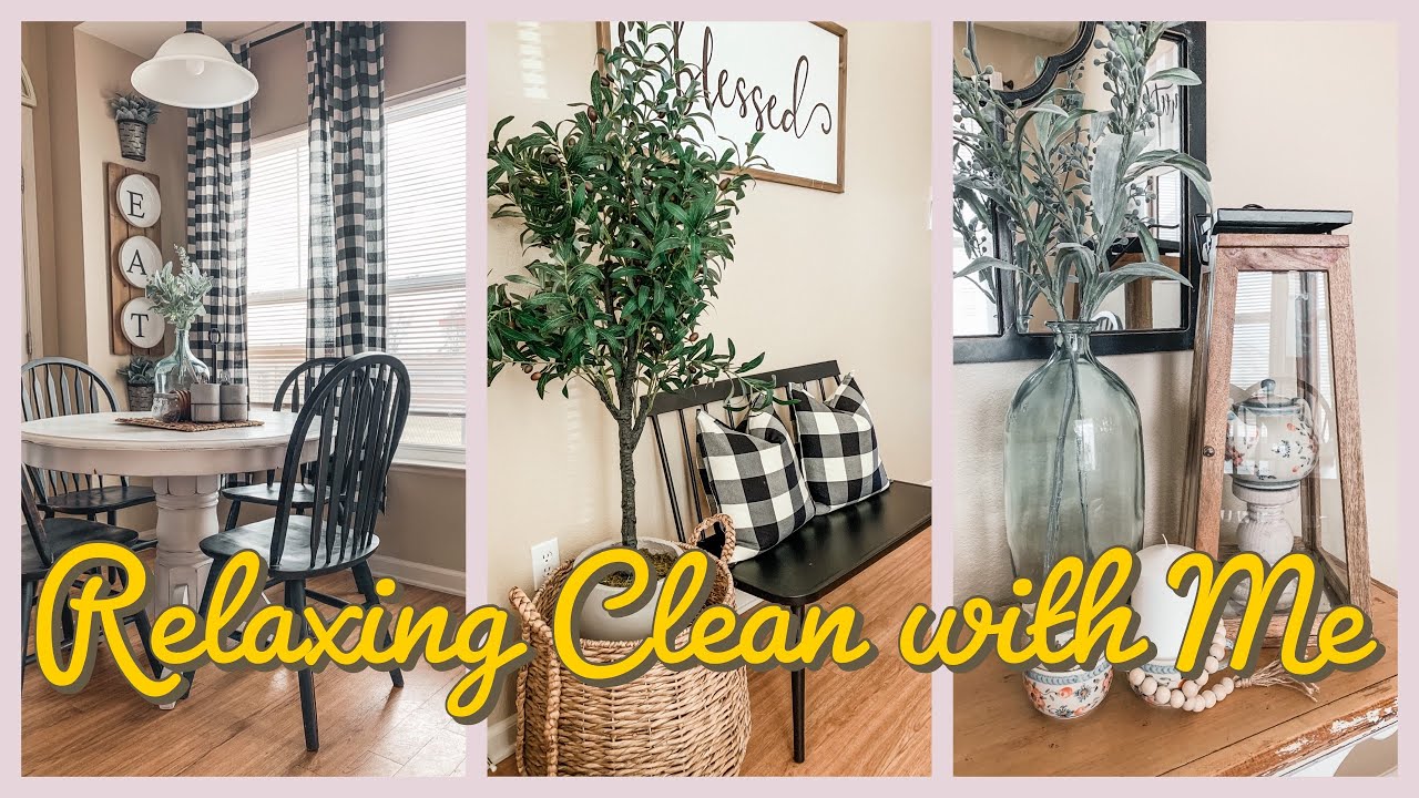 Relaxing Clean with Me | Spring Decor 2020 - YouTube