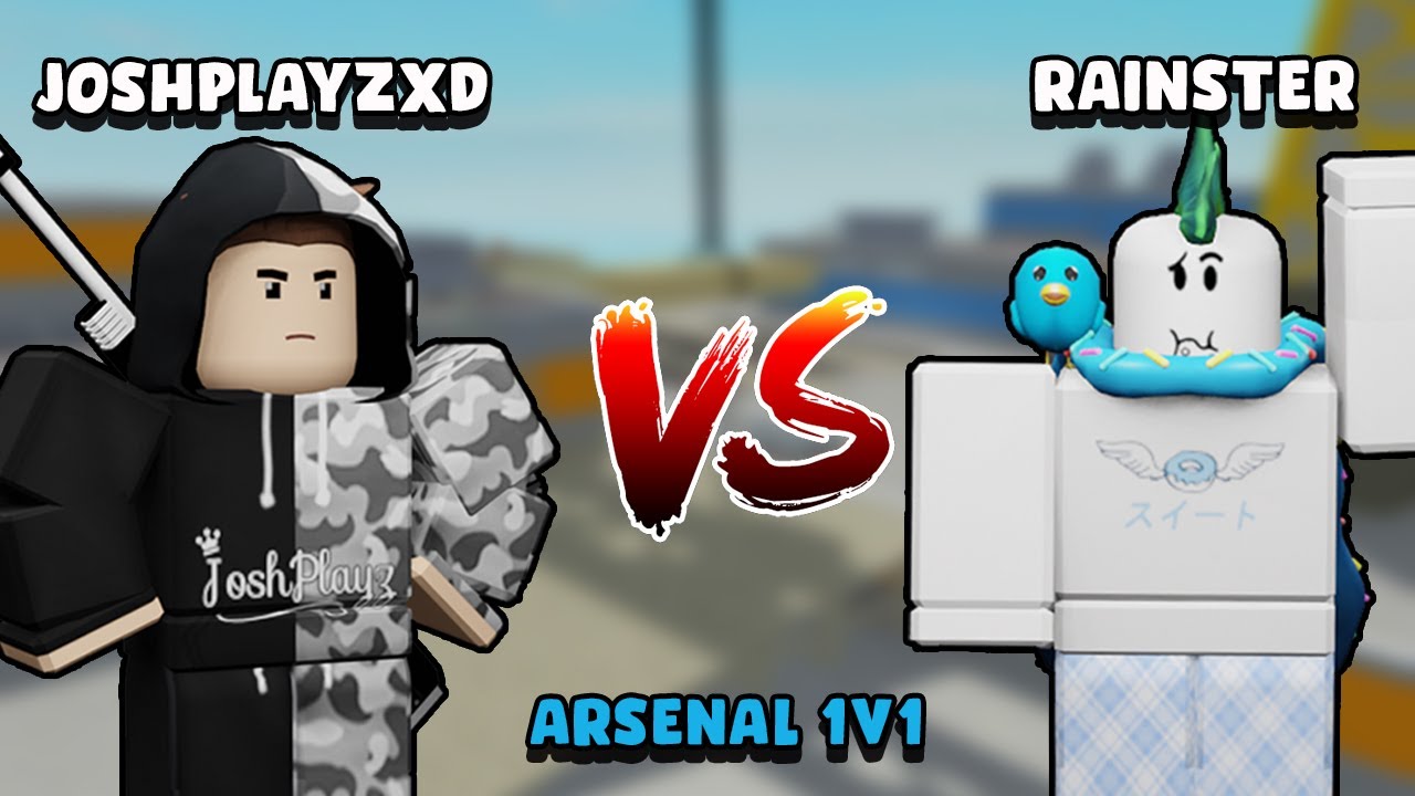 1v1'ing Rainster! (Roblox Arsenal) sorry for bad quality and lag, fixed ...